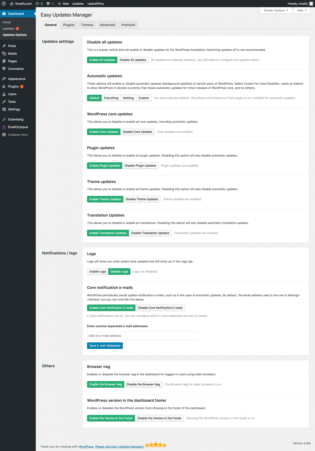 Easy Updates Manager 8.0.1 Released - Easy Updates Manager